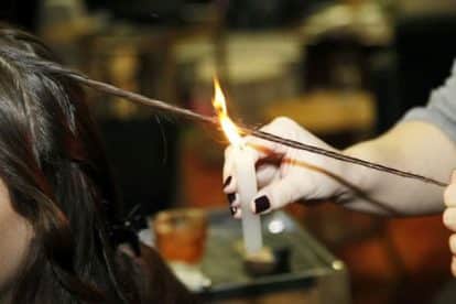 How to Remove Split Ends With Candle Treatment