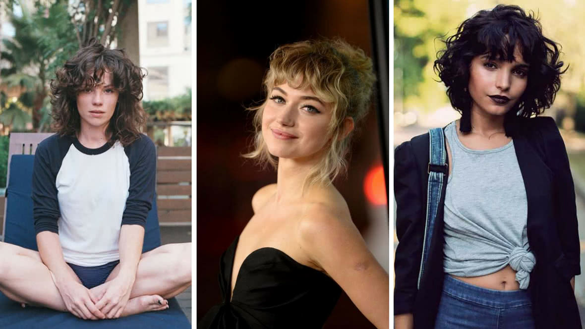 Bangs With Curly Hair - How To Style Them?