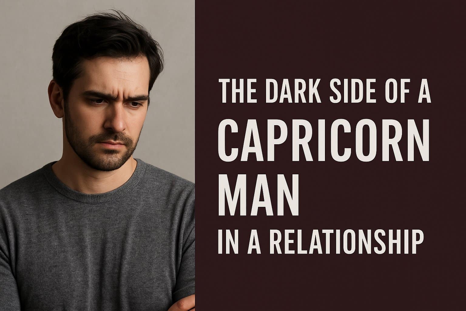 The Dark Side of a Capricorn Man in a Relationship » Anna Kovach