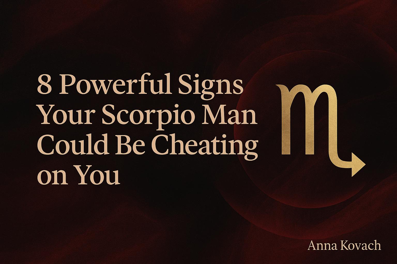 8 Powerful Signs Your Scorpio Man Could Be Cheating on You