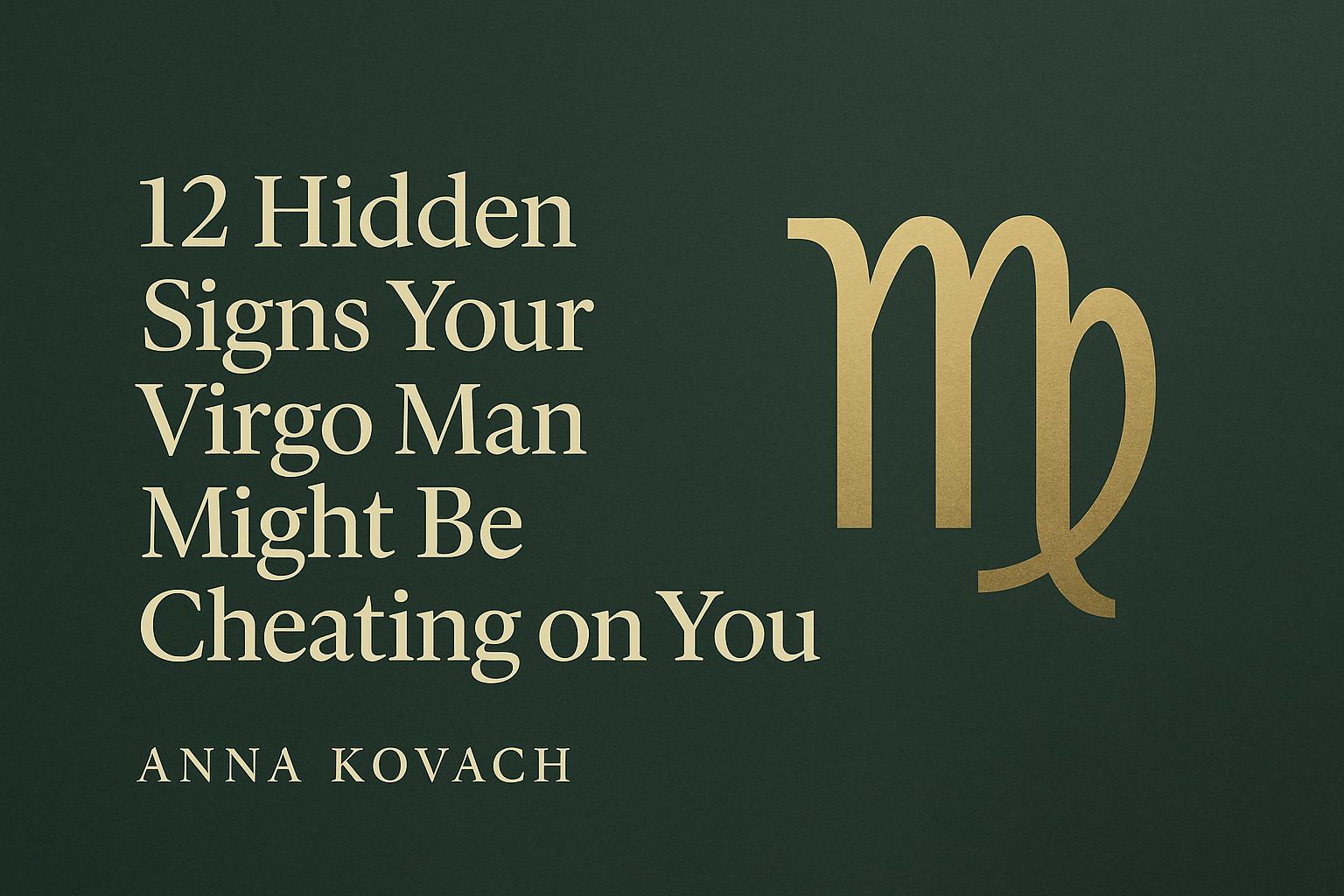 12 Hidden Signs Your Virgo Man Might Be Cheating on You