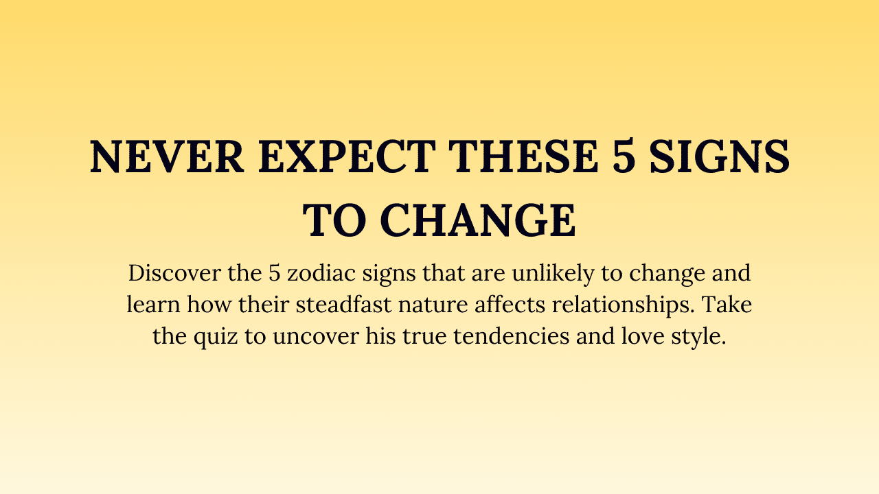 Never Expect These 5 Signs to Change | By Anna Kovach