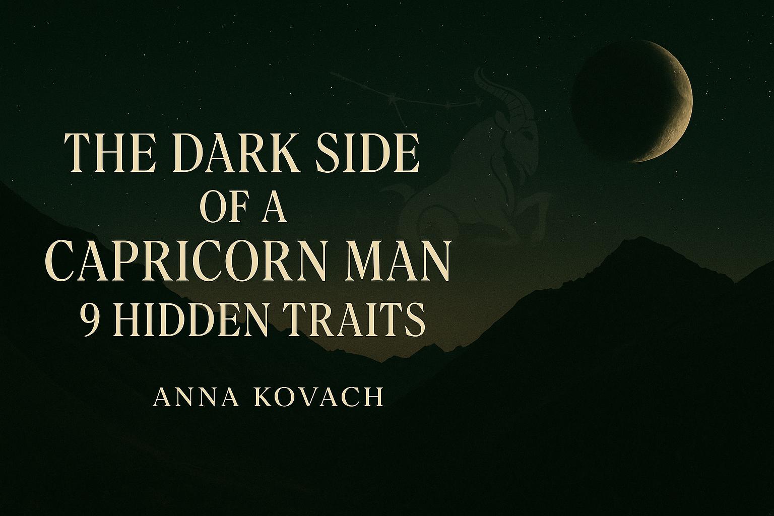 The Dark Side of a Capricorn Man: 9 Traits That Could Make or Break ...