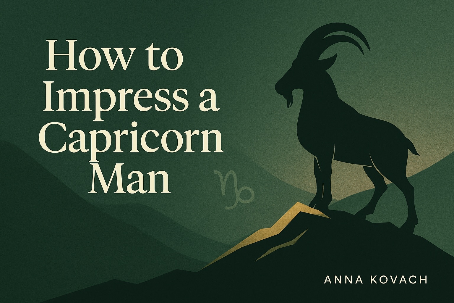 9 Ways to Impress a Capricorn Man and Win His Respect