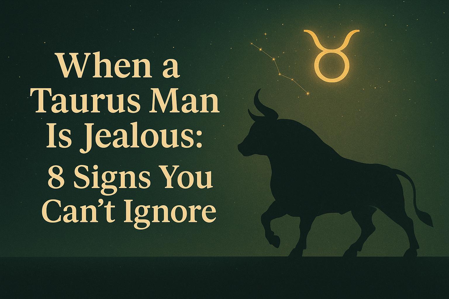 When a Taurus Man Is Jealous: 8 Signs You Can’t Ignore