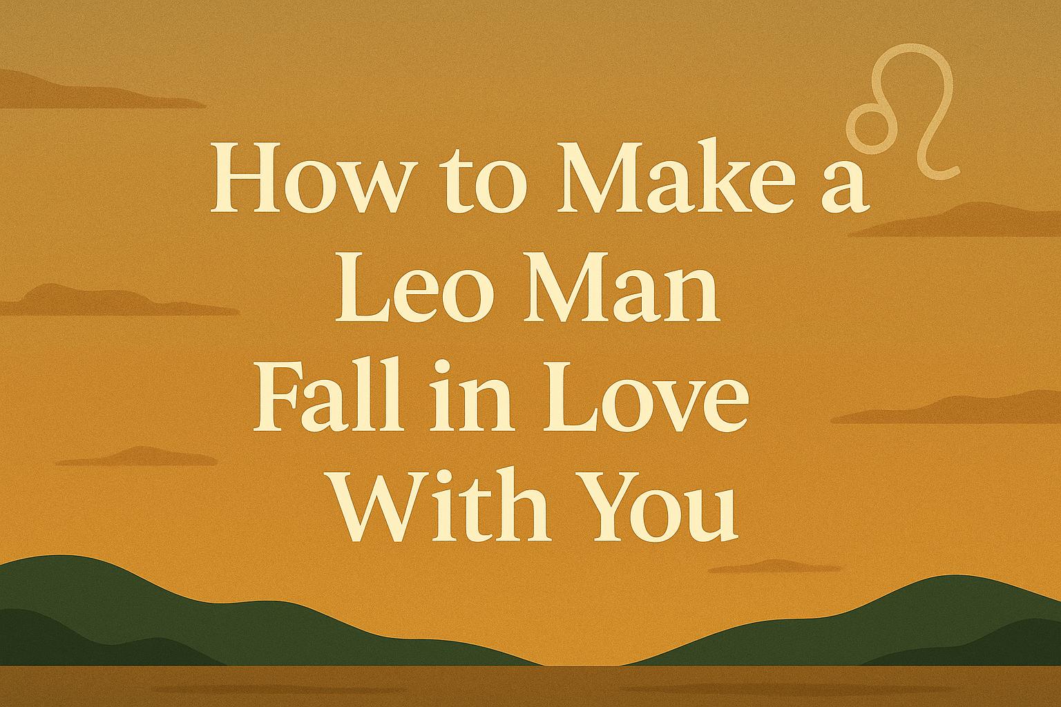 How to Make a Leo Man Fall in Love With You: 11 Proven Ways
