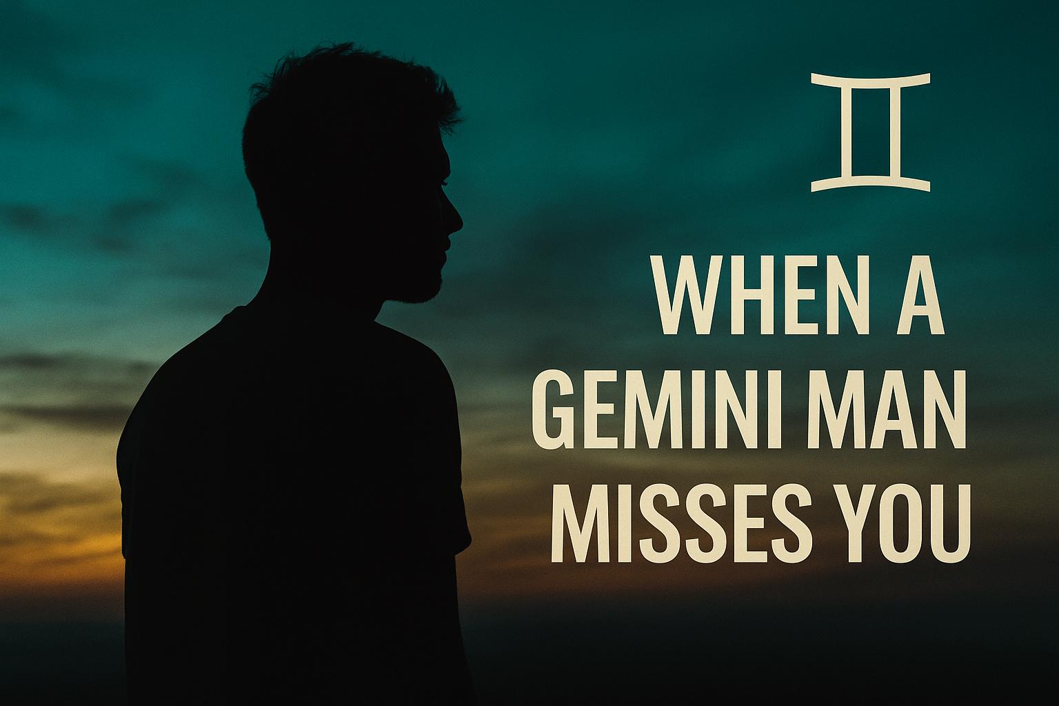 When a Gemini Man Misses You: 10 Signs He Can’t Hide