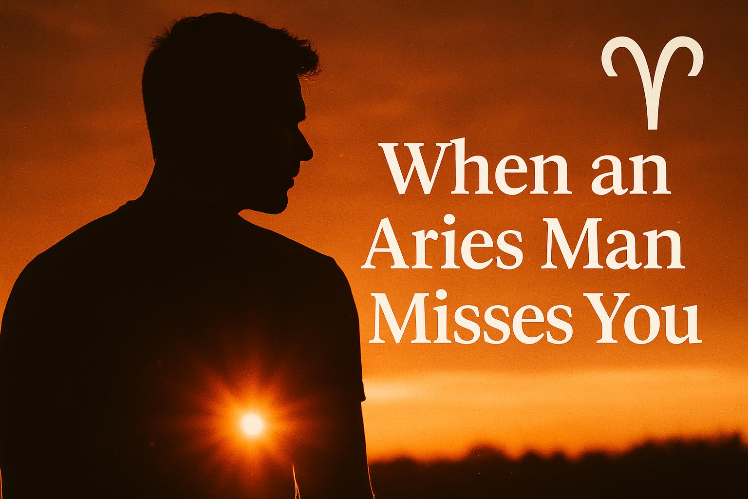 When an Aries Man Misses You: 9 Signs His Fire Still Burns for You