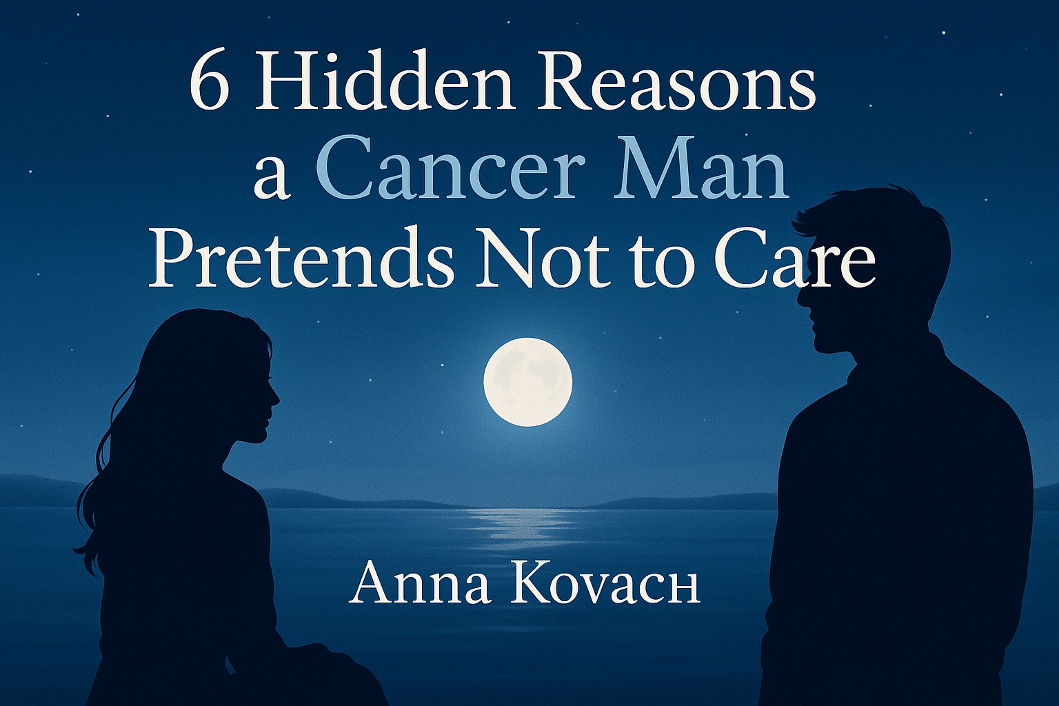 6 Hidden Reasons a Cancer Man Pretends Not to Care ~ Anna Kovach