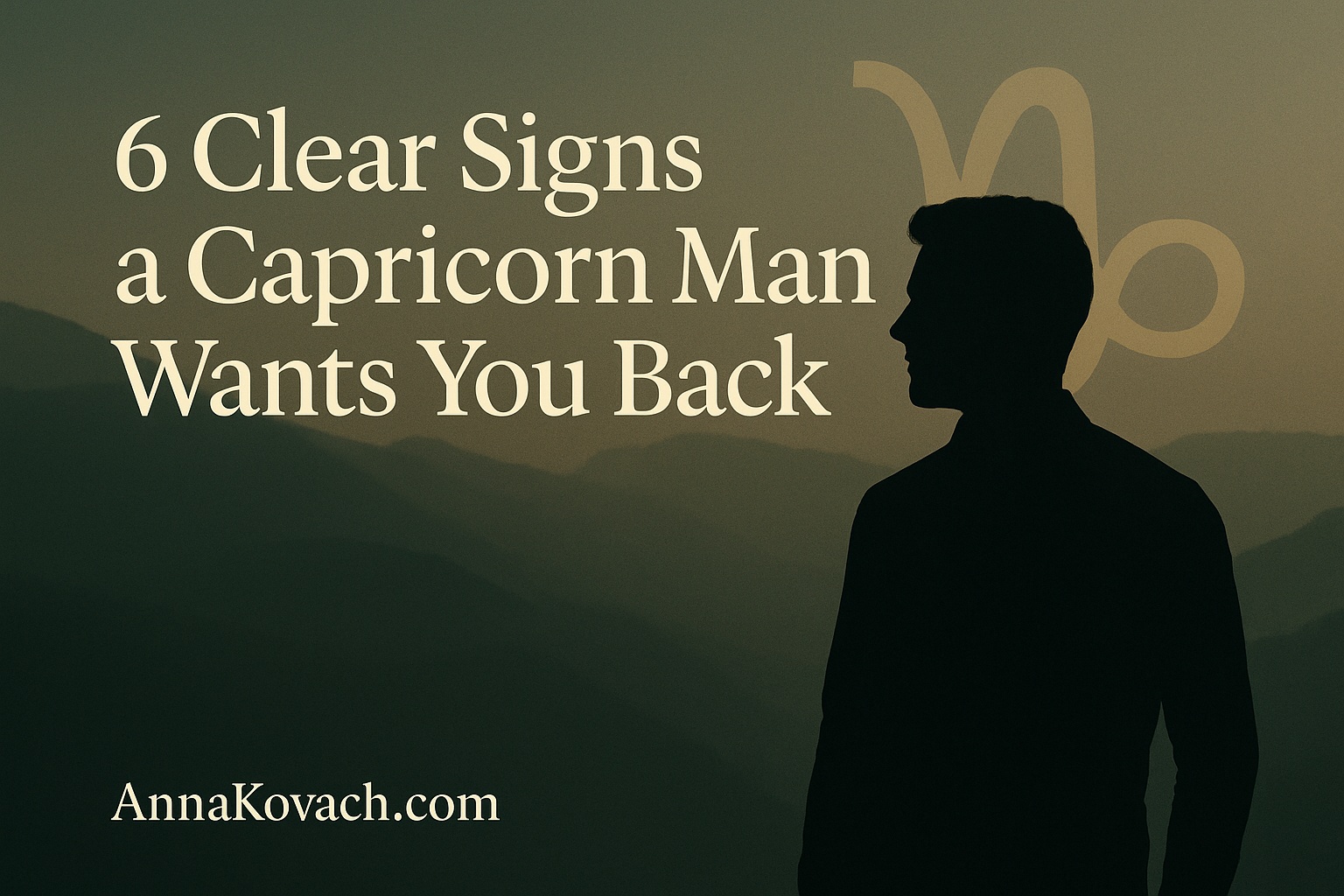 6 Clear Signs a Capricorn Man Wants You Back (Even If He Acts Like He ...