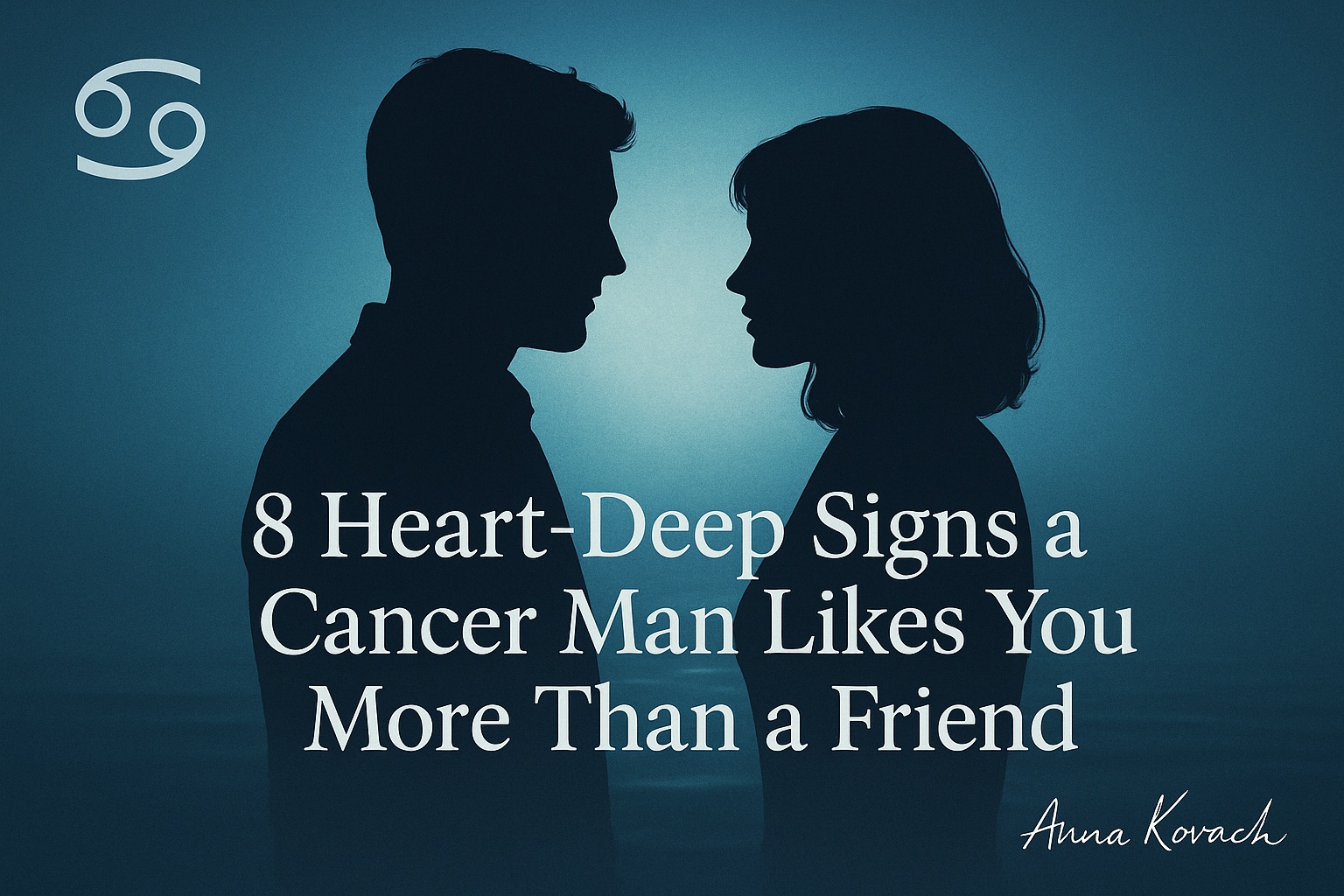 8 Heart-Deep Signs a Cancer Man Likes You More Than a Friend by Anna Kovach